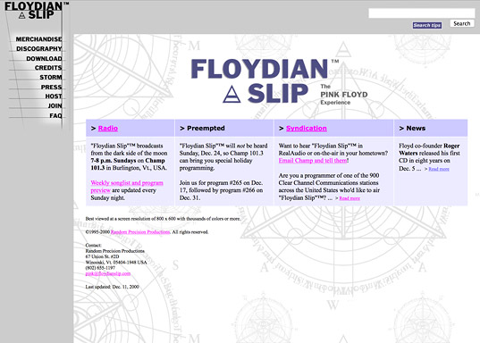 Floydian Slip’s Bizarre Collection of Antiques & Curios #14: Website v ...
